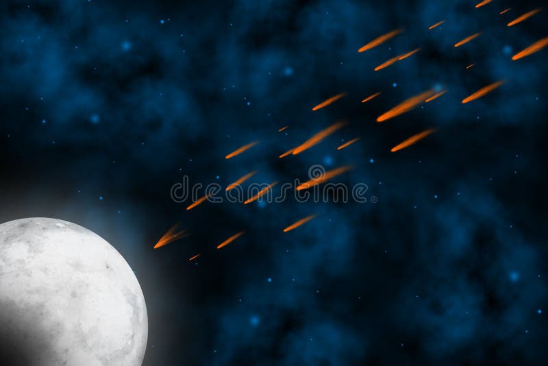 Meteorite and moon stock image. Image of planetoid, meteor - 21194445
