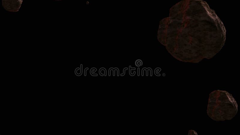 Meteorite 3D animation. stock footage. Video of leaving - 276222462