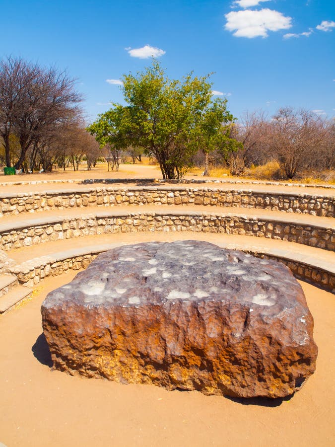 Meteorite Di Hoba, Namibia, Africa Fotografia Stock - Immagine di ...