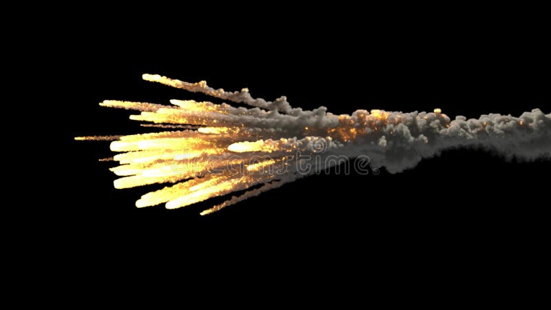 Meteorite Explosion in the Air Stock Footage - Video of firework ...