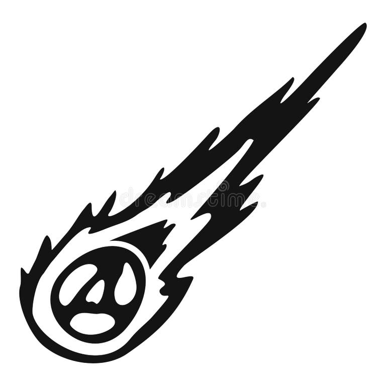 Meteorite Icon, Simple Style Stock Vector - Illustration of isolated ...