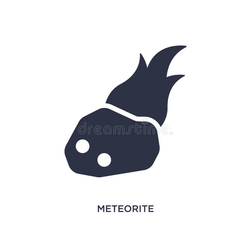 Meteorite Icon on White Background. Simple Element Illustration from ...