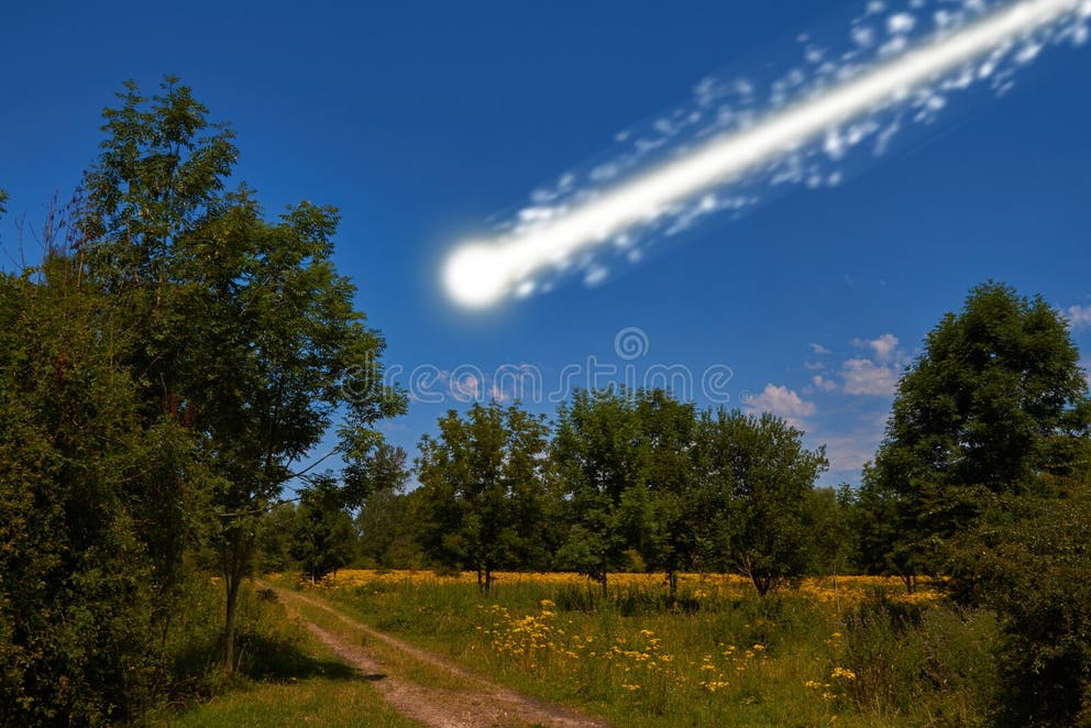 Meteorite stock image. Image of meteor, atmosphere, brown - 67172299