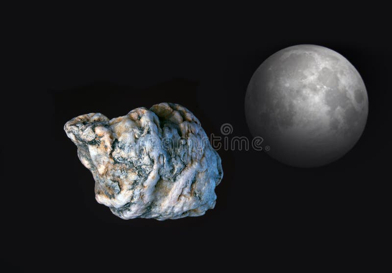 Meteorite and moon stock image. Image of planetoid, meteor - 21194445