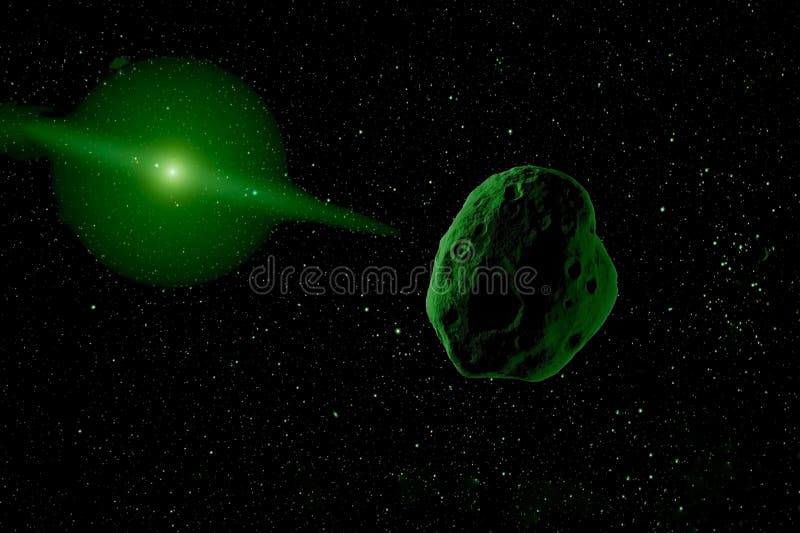 A Meteorite in Outer Space. Elements of this Image Were Furnished by ...