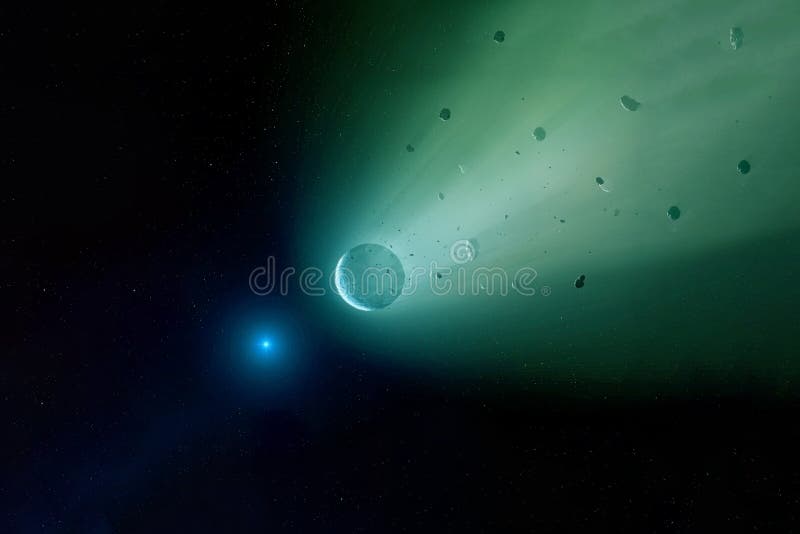 A Meteorite in Outer Space. Elements of this Image Were Furnished by ...