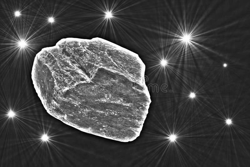 Meteorite on a starry sky stock illustration. Illustration of starry ...