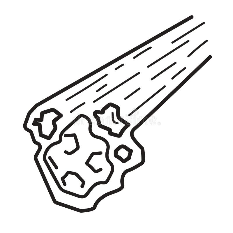 Meteorite. Vector Illustration Decorative Design Stock Illustration ...