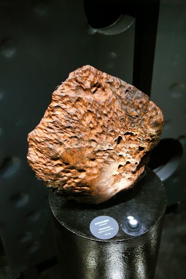 Ordinaray Chondrite in Shanghai Astronomy Museum Editorial Stock Photo ...