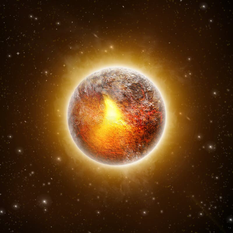 Meteoroïde stock illustratie. Illustration of vuurbol - 14083749