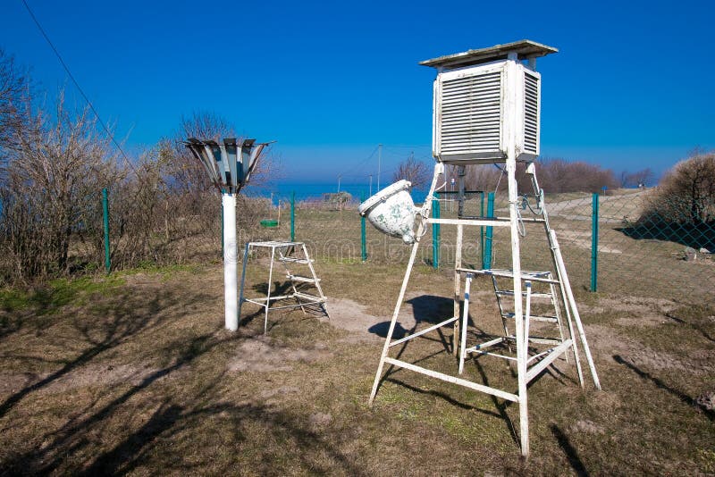 Meteorological station stock photo. Image of environment - 12127232