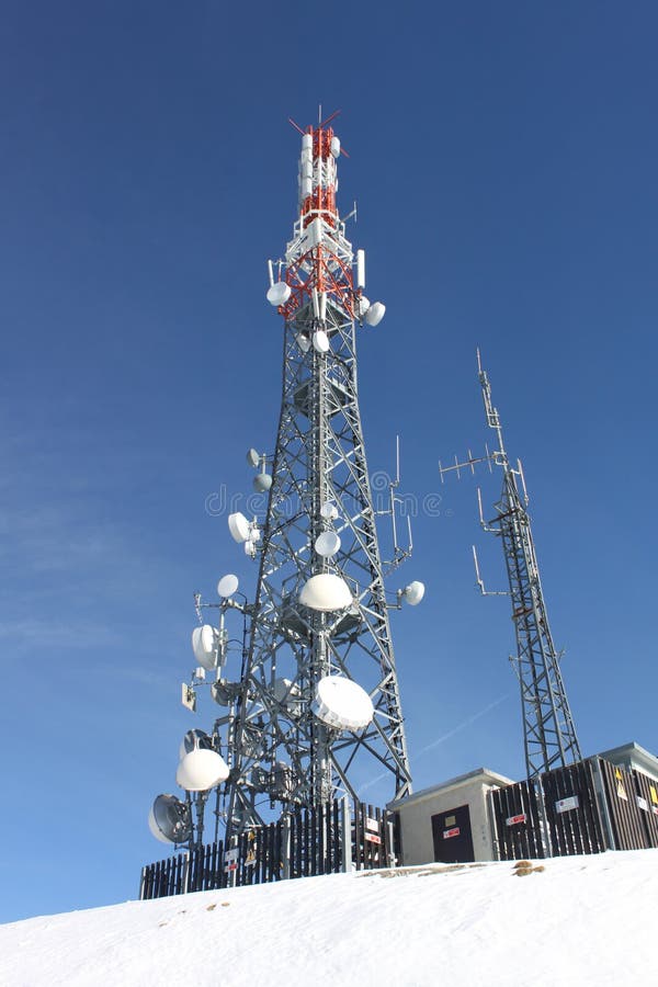 Meteorological Weather Station Stock Image - Image of sensor, tower ...