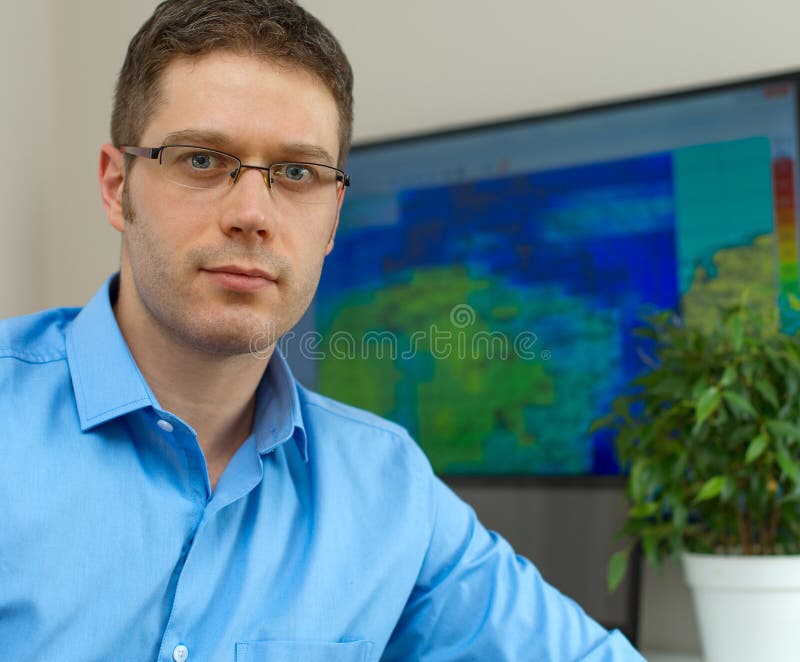 Meteorologist. stock photo. Image of forecasting, meteorology - 67517094