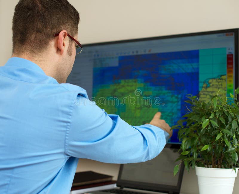 Meteorologist. stock image. Image of analyzing, meteorological - 67517153