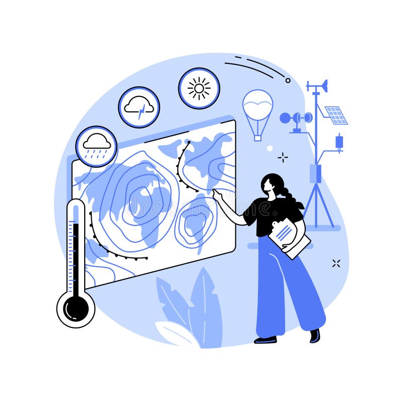 Meteorology Abstract Concept Vector Illustration. Stock Vector ...