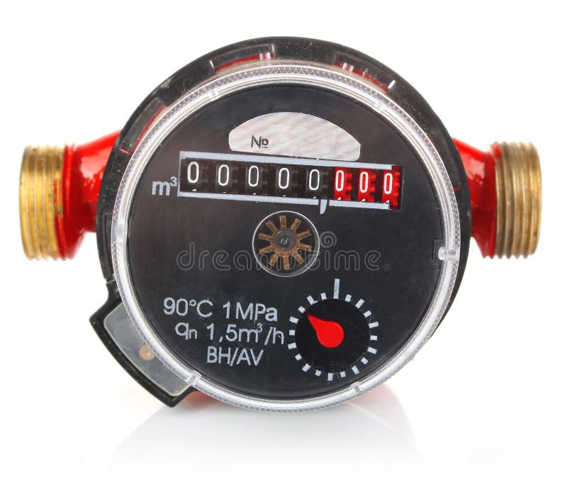 Meter for Accountability Quantity Water Stock Image - Image of ...