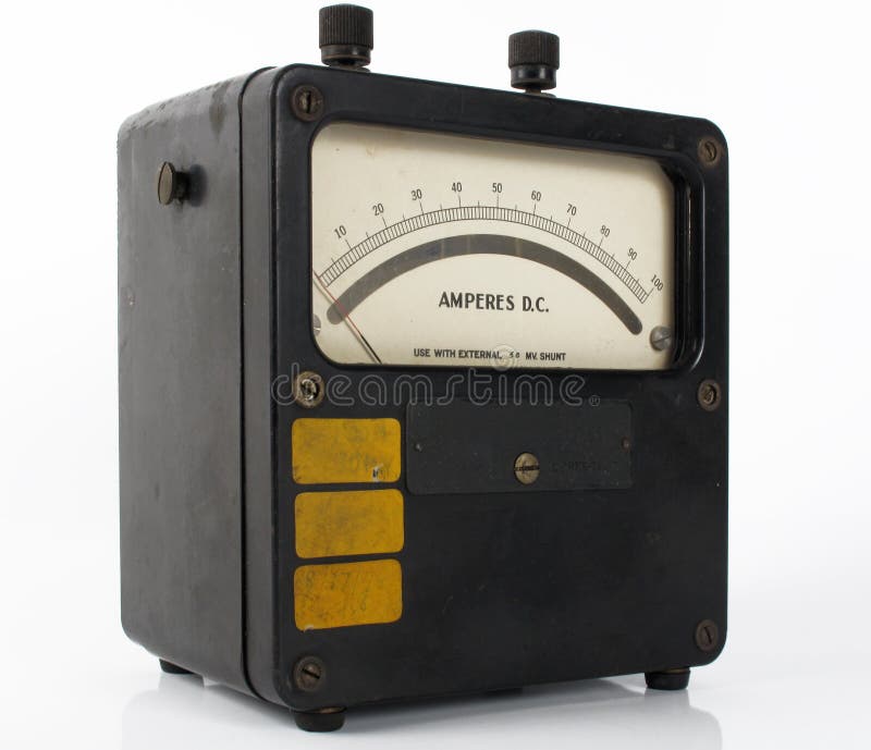 Analog micro ampere meter stock image. Image of micro - 11242977
