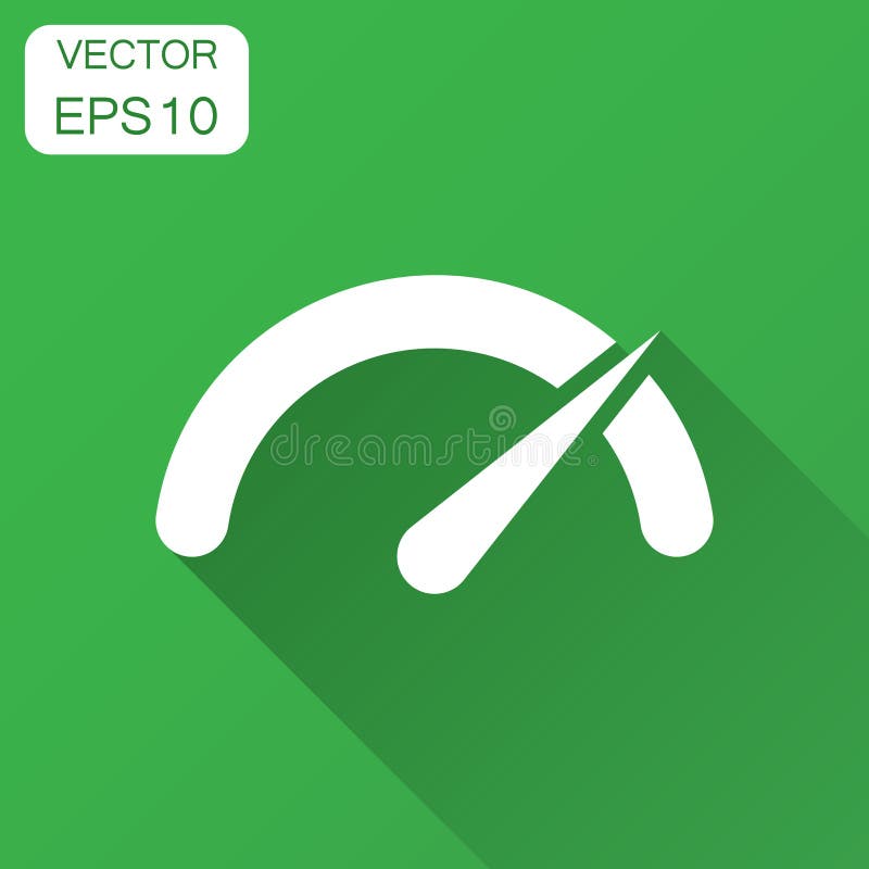 Meter Dashboard Icon in Flat Style. Credit Score Indicator Level Stock ...