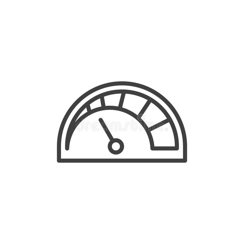Meter Dashboard Icon in Comic Style. Credit Score Indicator Level ...