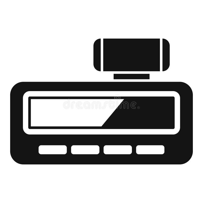 Meter Fare Control Icon Simple Vector. Trip Auto Delivery Stock Vector ...