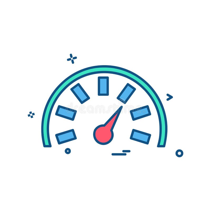 Meter icon design vector stock vector. Illustration of flat - 125532088