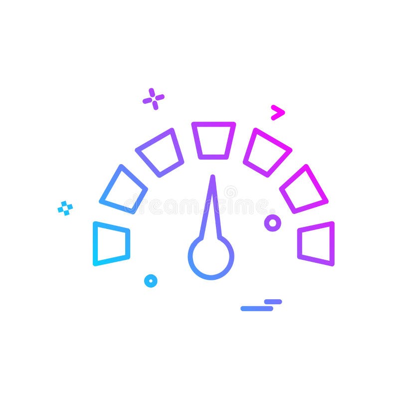 Meter icon design vector stock vector. Illustration of panel - 125680004