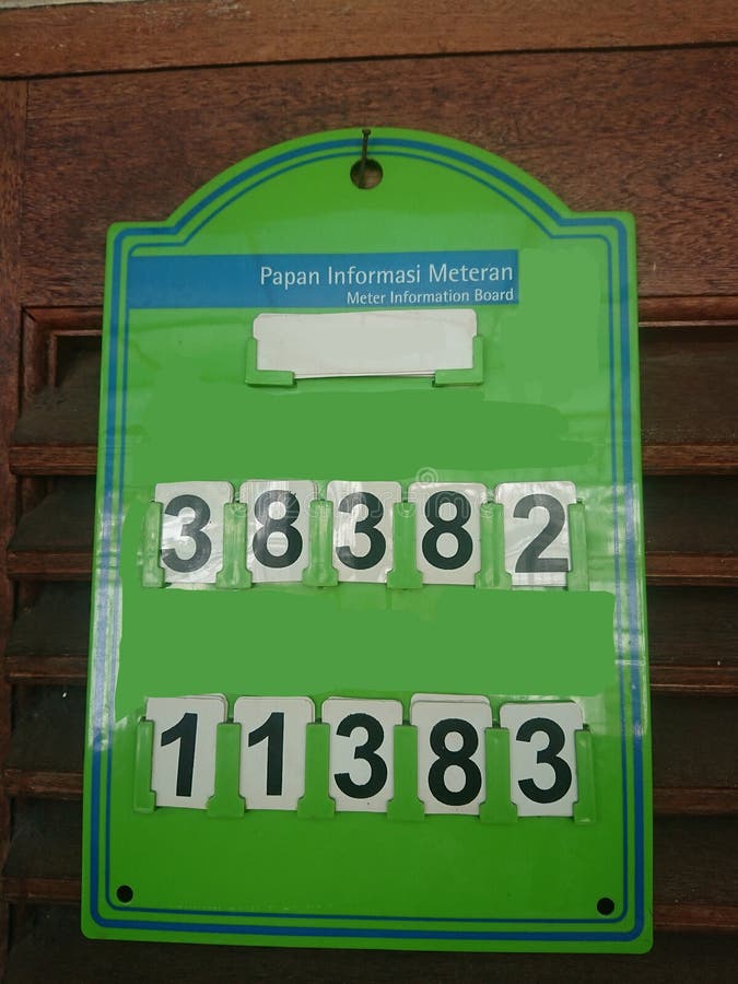 Meter Information Board Green Color Stock Image - Image of info, style ...