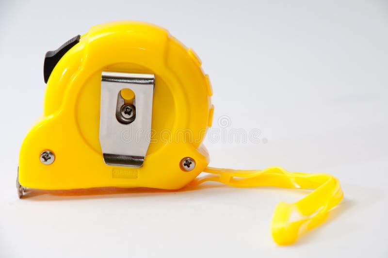 Meter for Measuring Length on White Background Stock Photo - Image of ...