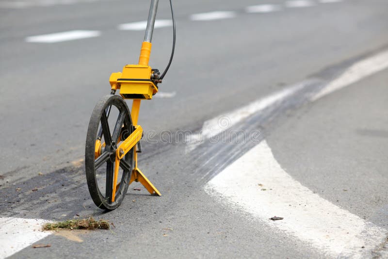 Meter measuring wheels stock photo. Image of thoroughfare - 16388354