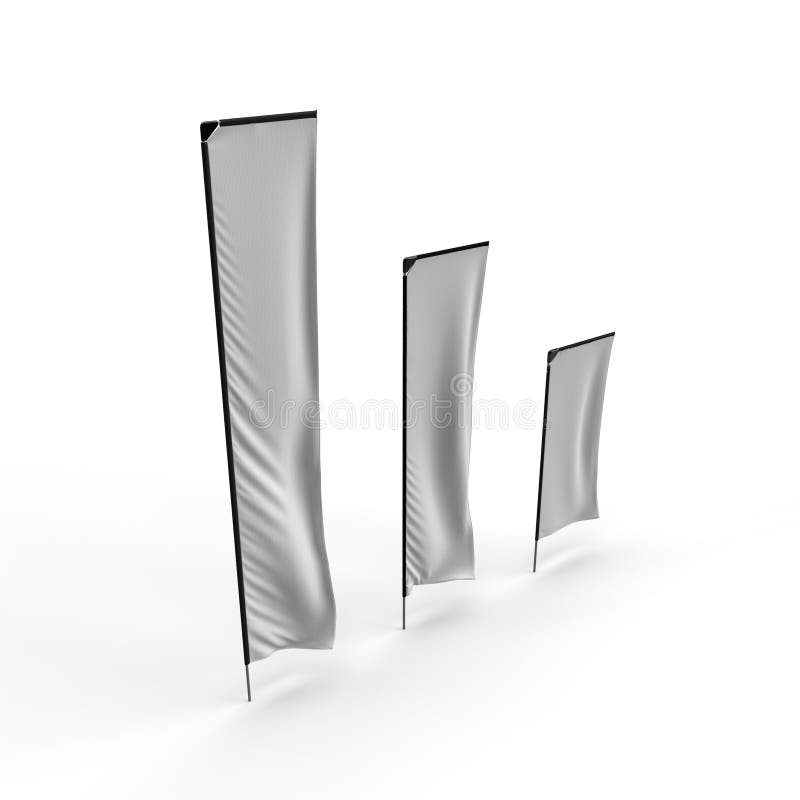 4 Meter, 3 Meter and 2 Meter Telescopic Flag Range Perspective View ...