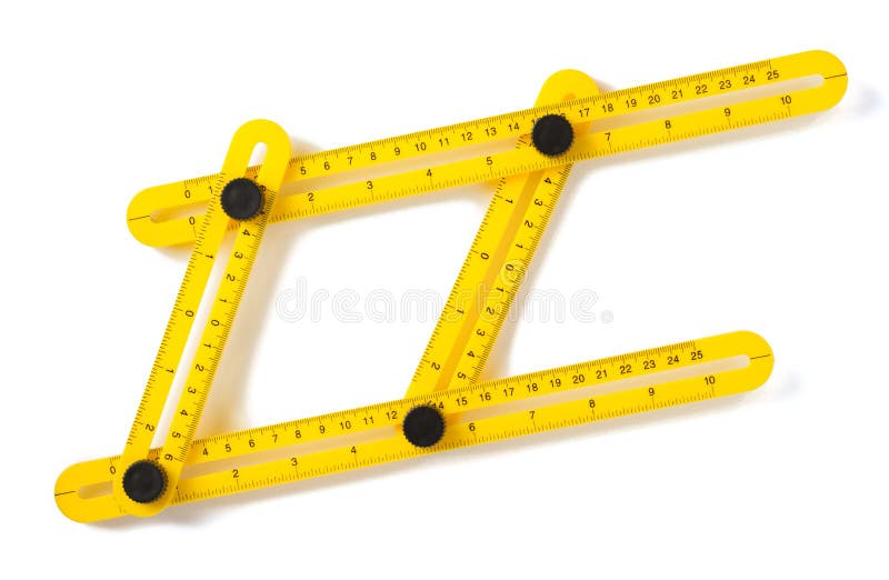 Meter Ruler Isolated on White Stock Image - Image of home, housework ...