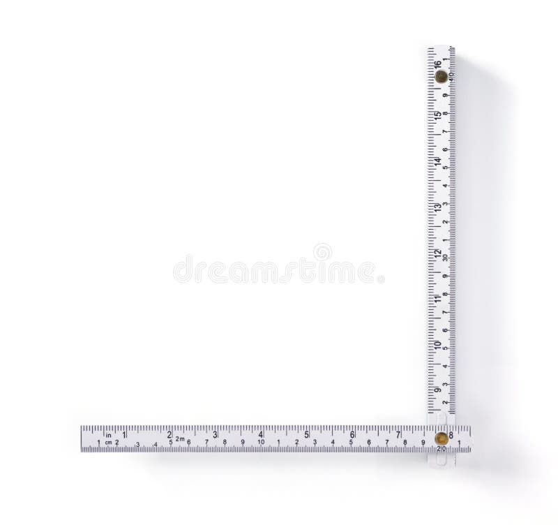 Meter Ruler Isolated On White Stock Photo - Image of advertisement ...