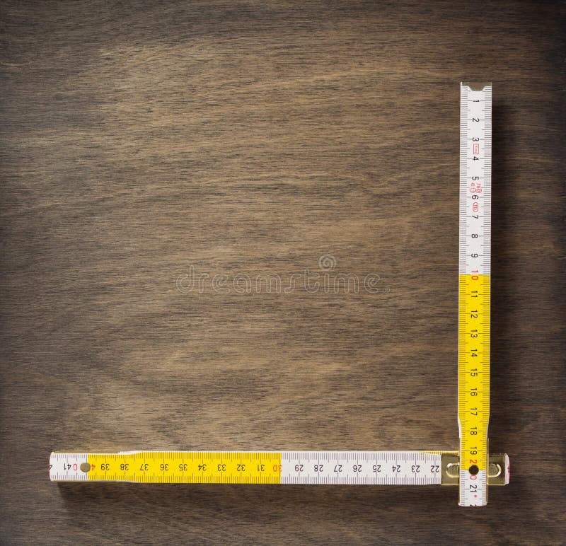 Meter ruler on wood stock photo. Image of ruler, engineering - 146711962