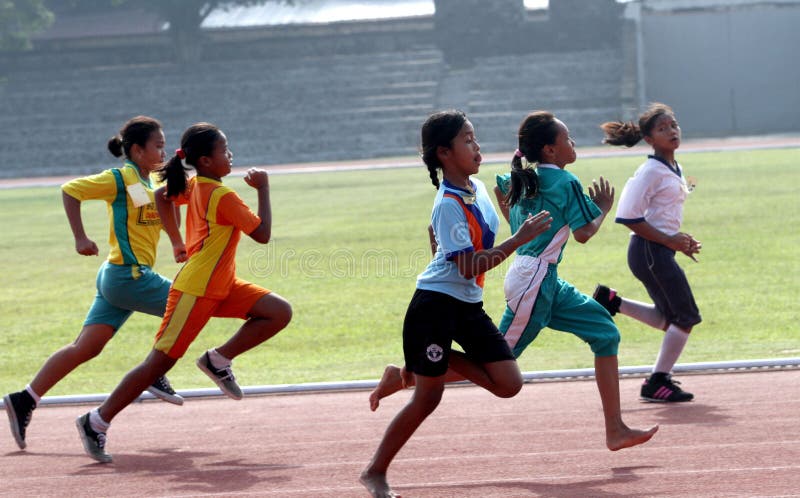 50 meter run editorial stock image. Image of stadium - 67723129