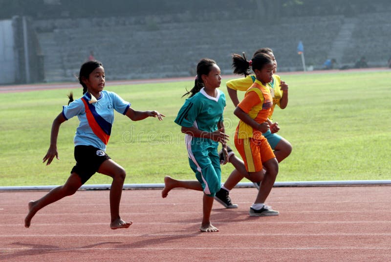 50 meter run editorial stock image. Image of stadium - 67723149