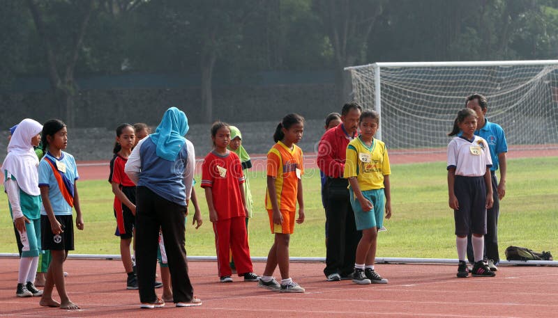 50 meter run editorial stock photo. Image of indonesia - 67723203