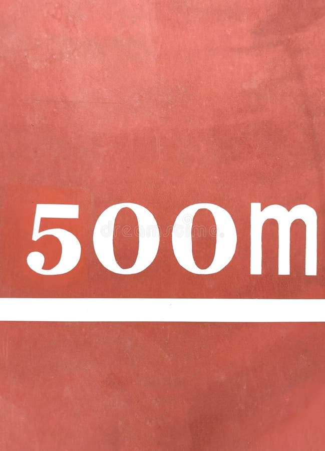 Sign in an Outdoor Running Track Stock Image - Image of text, design ...