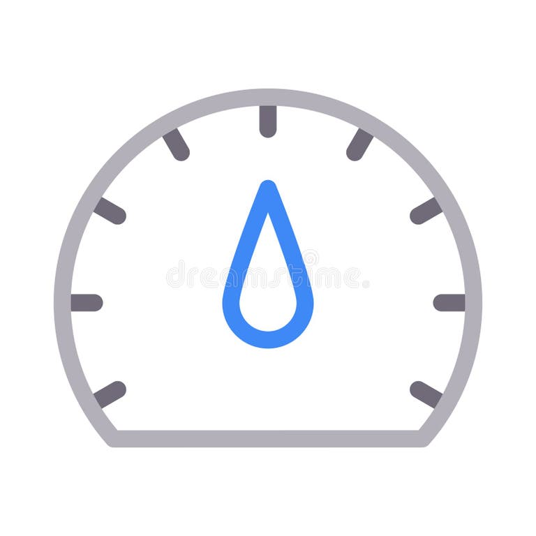 Meter Colour Line Vector Icon Stock Vector - Illustration of colour ...