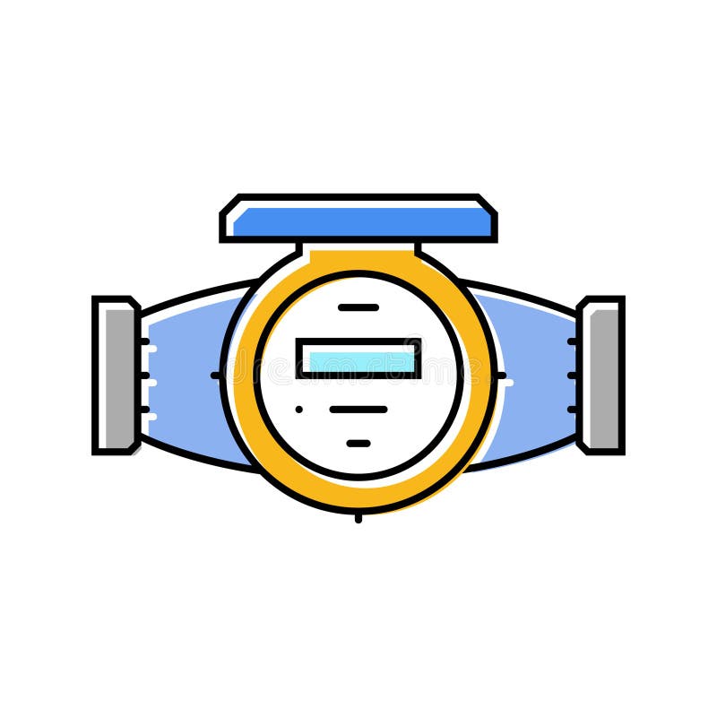 Meter Water Saving Color Icon Vector Illustration Stock Vector ...