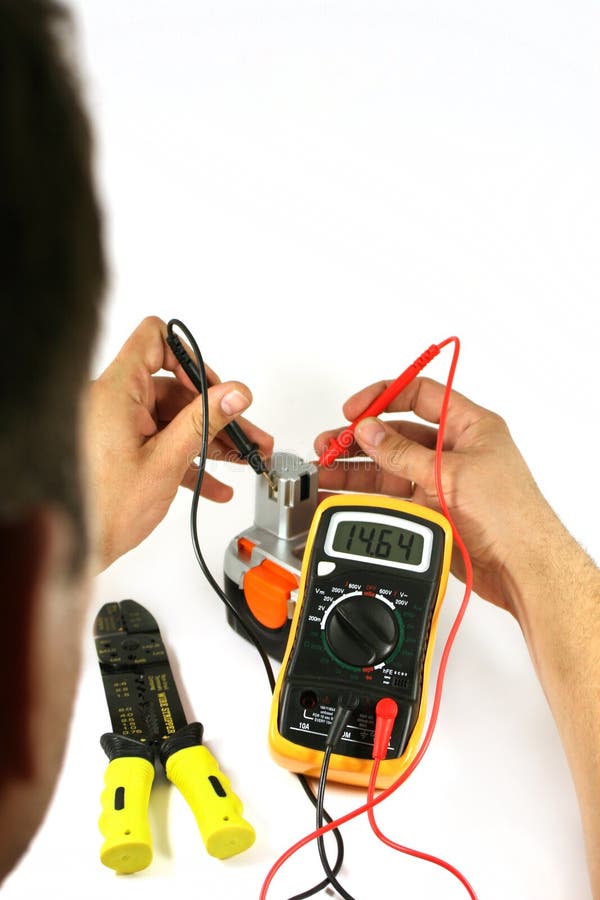 Electric digital tester stock image. Image of accumulator - 30173069