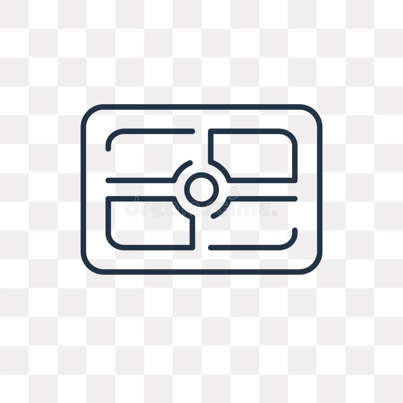 Metering Vector Icon Isolated on Transparent Background, Linear Stock ...