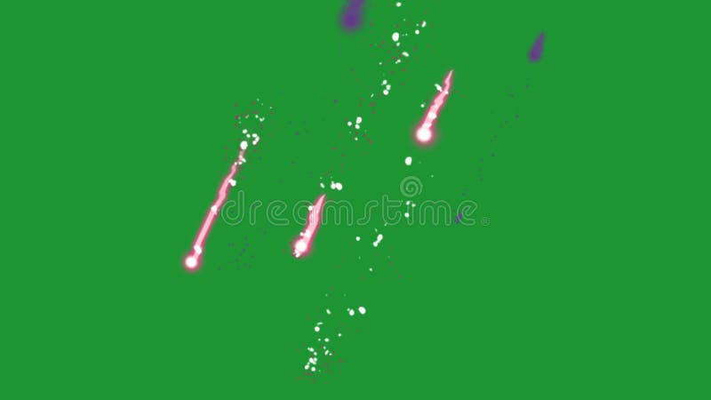 Metero Shower Green Screen Bacground Video Stock Footage - Video of ...