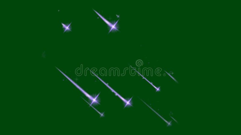 Metero Shower Green Screen Animation Video Stock Footage - Video of ...