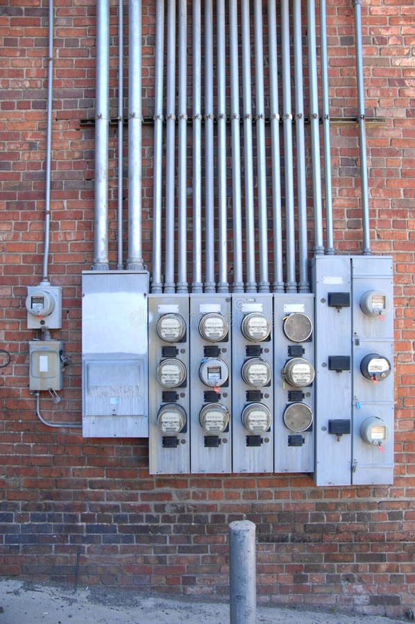Meters 2 stock photo. Image of electricity, outdoor, current - 9367682