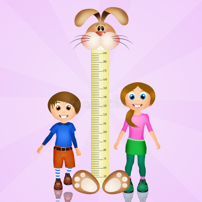 Meters measure children stock illustration. Illustration of size - 73878858