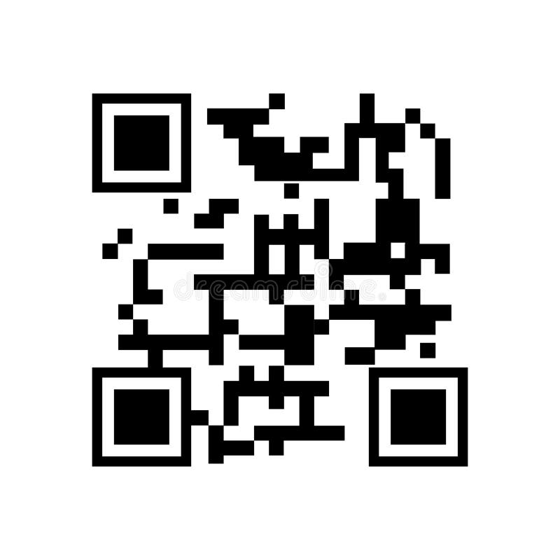 Meters Qr Code Label Cartoon Vector Illustration Stock Illustration ...