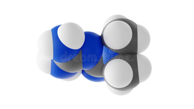 Metformin Molecule, Biguanides Molecular Structure, Isolated 3d Model ...