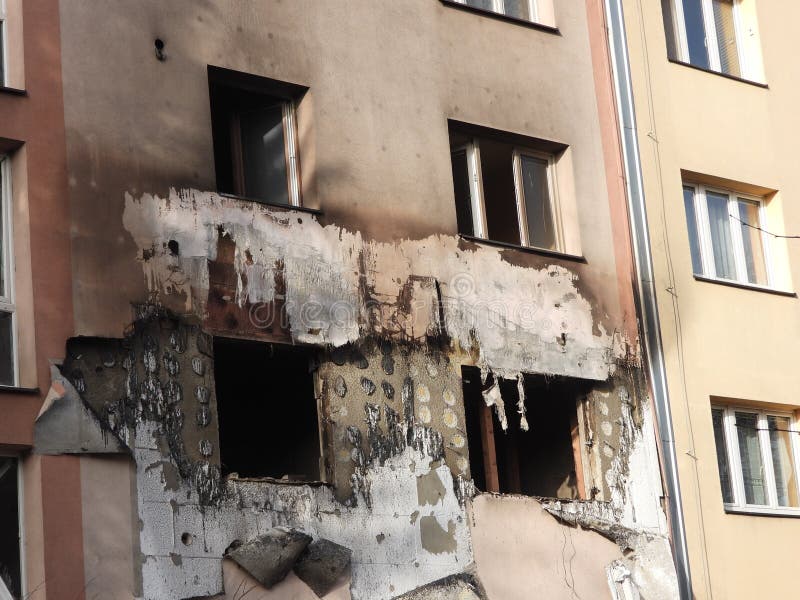 Meth lab after explosion 6 stock photo. Image of business - 211696048