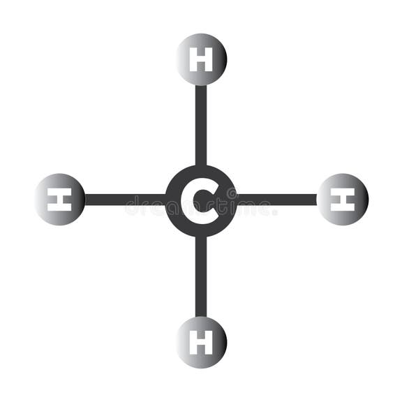 Methane molecule icon stock vector. Illustration of research - 288156272