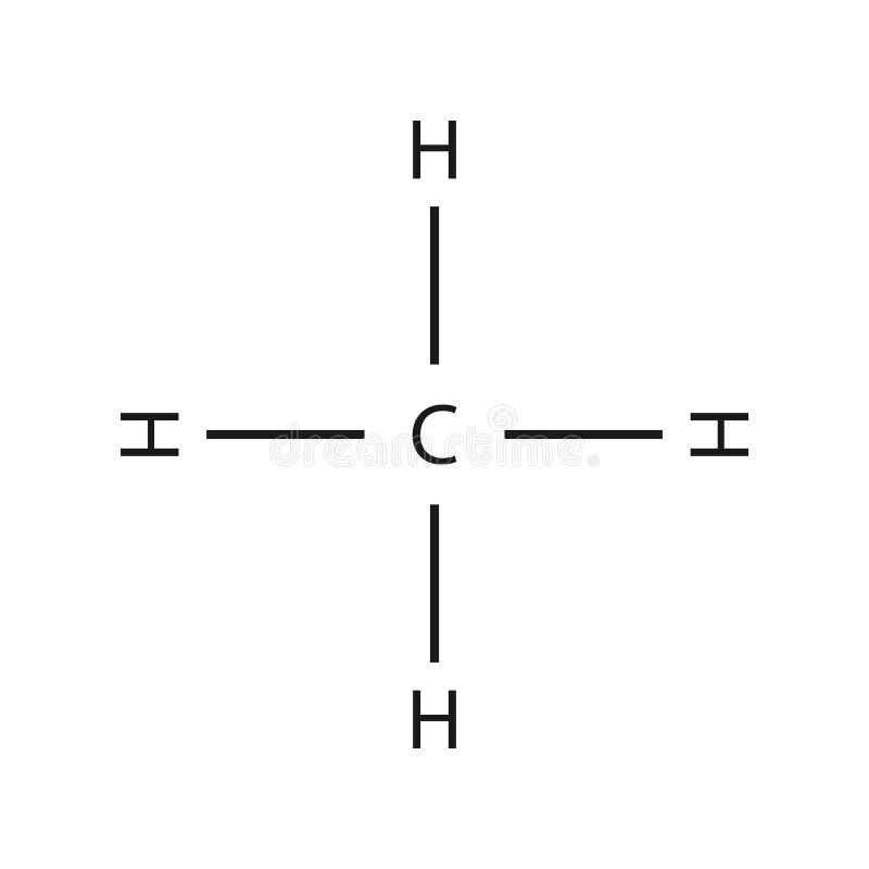 Methane Molecule Icon Vector Stock Illustration - Illustration of logo ...